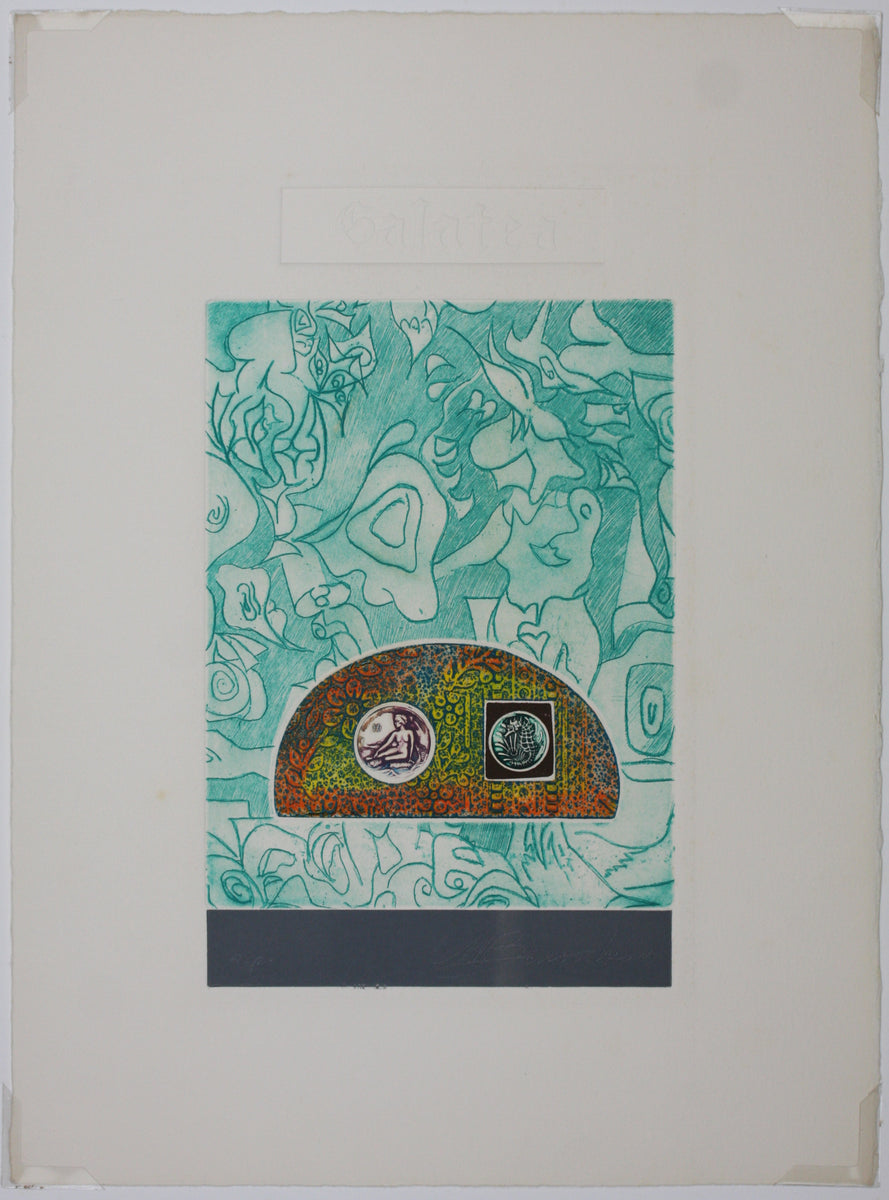 Martin Barooshian. Galatea. Color etching. Artist proof. 1972. – Goldin ...