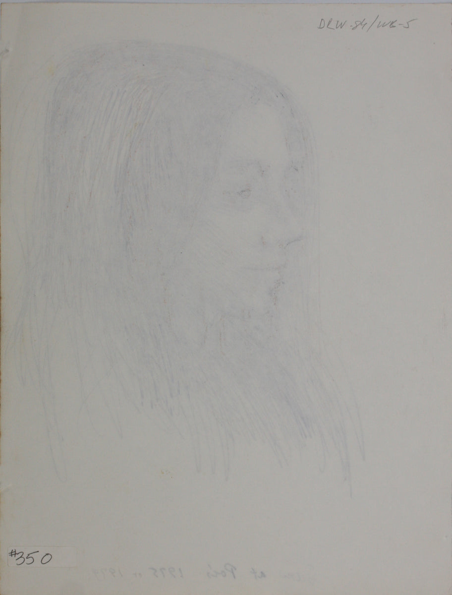 John Middleton Freeman. Portrait of Pam. Ink drawing. 1975. – Goldin ...