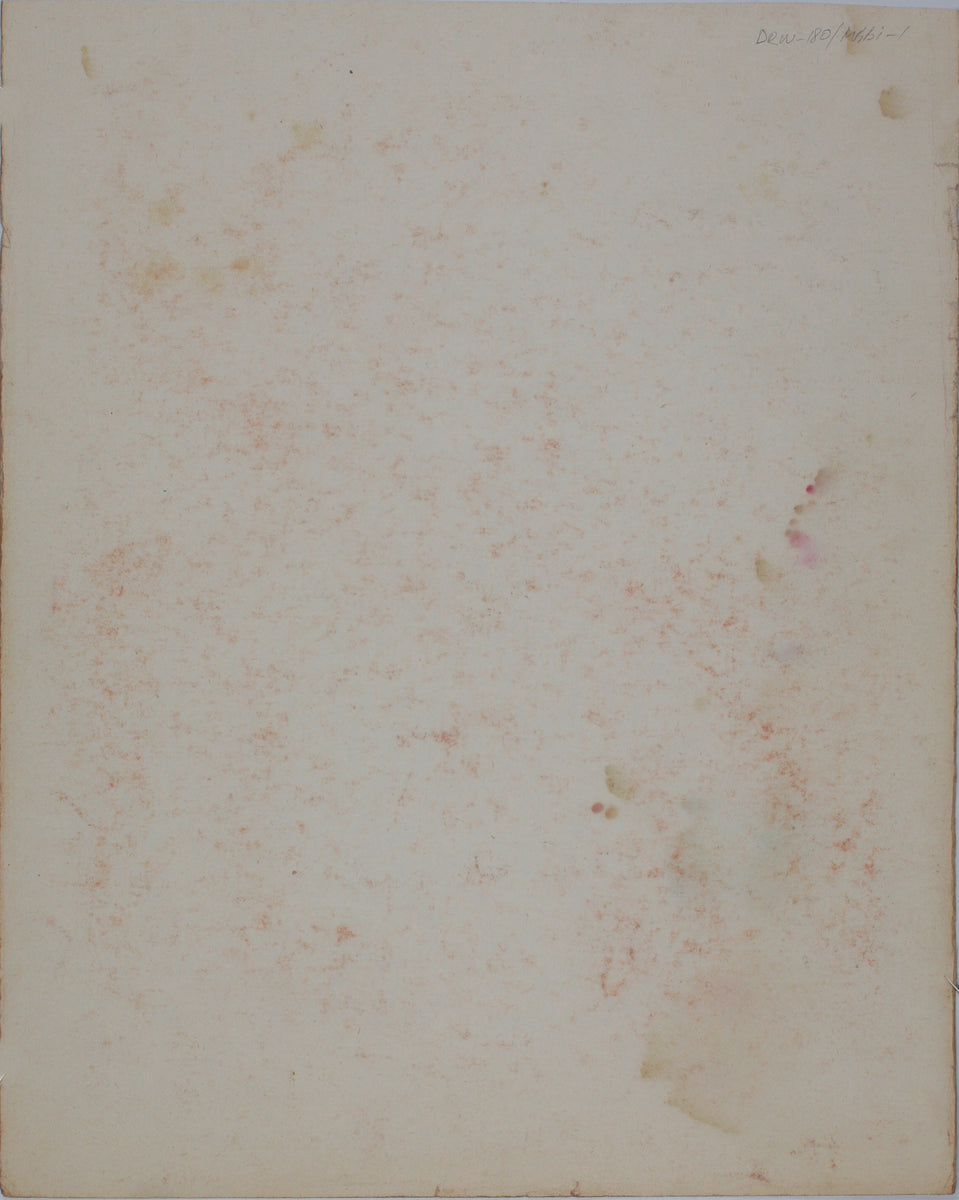 John Middleton Freeman. Portrait of Patricia A. Emmons. Red conte cray ...