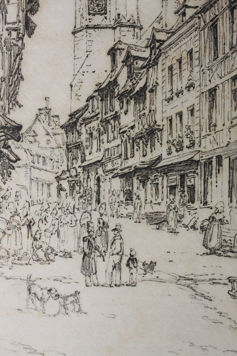 Henry Edridge ARA, after. Rue De La Grosse Horloge (Great-Clock), Évre ...