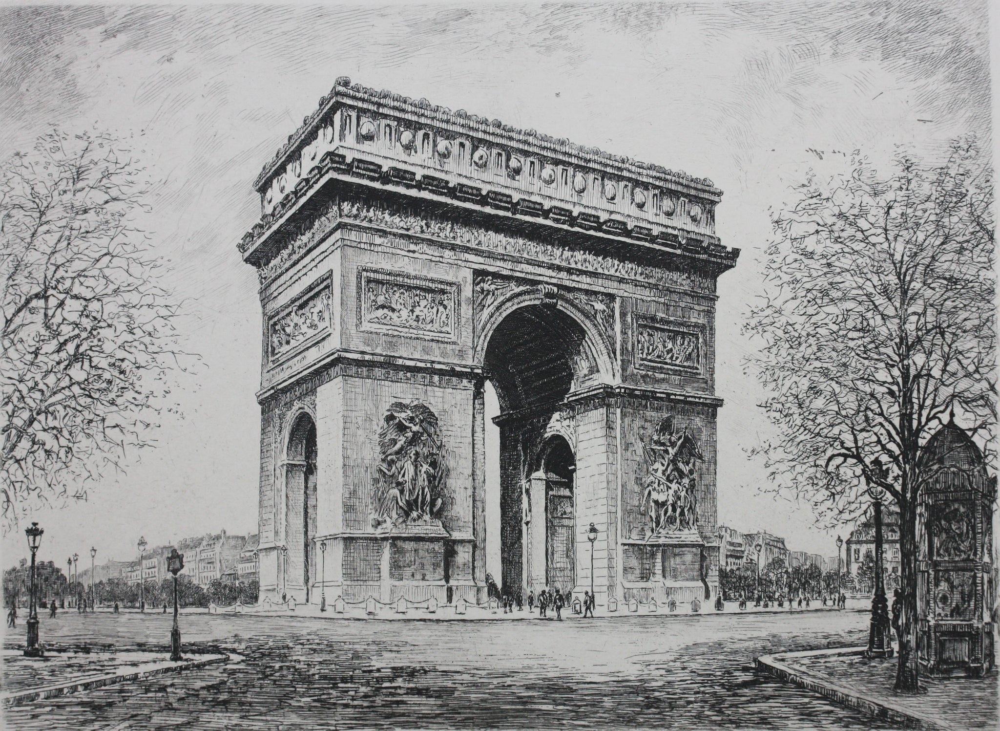 Luc. Paris. Arc de Triomphe. Etching. XX C. – Goldin Fine Art