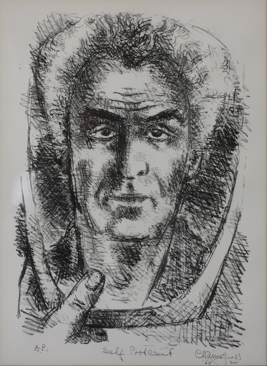 Chaim Gross. Self Portrait. Lithograph. Artist proof. 1968. – Goldin ...