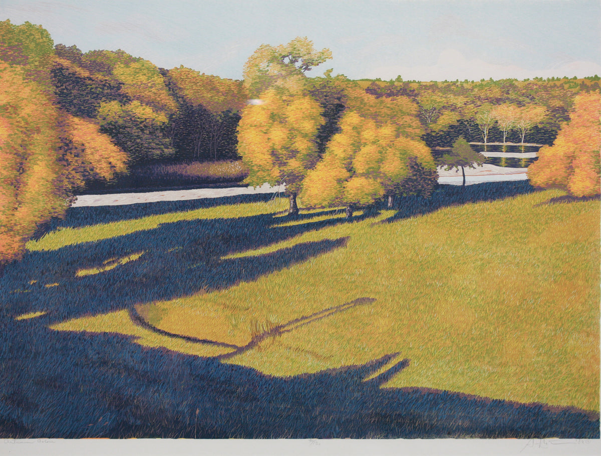 Gordon Mortensen. Autumn Color. Reduction woodcut. 1983. – Goldin Fine Art