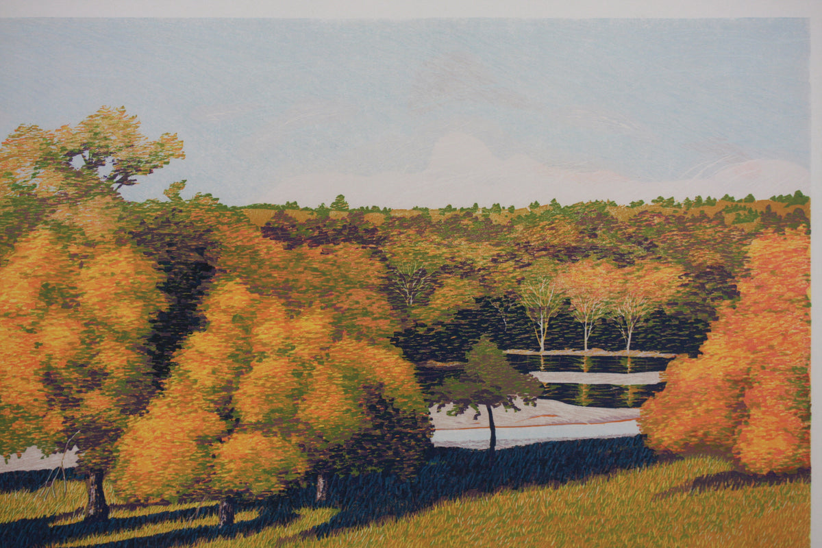 Gordon Mortensen. Autumn Color. Reduction woodcut. 1983. – Goldin Fine Art